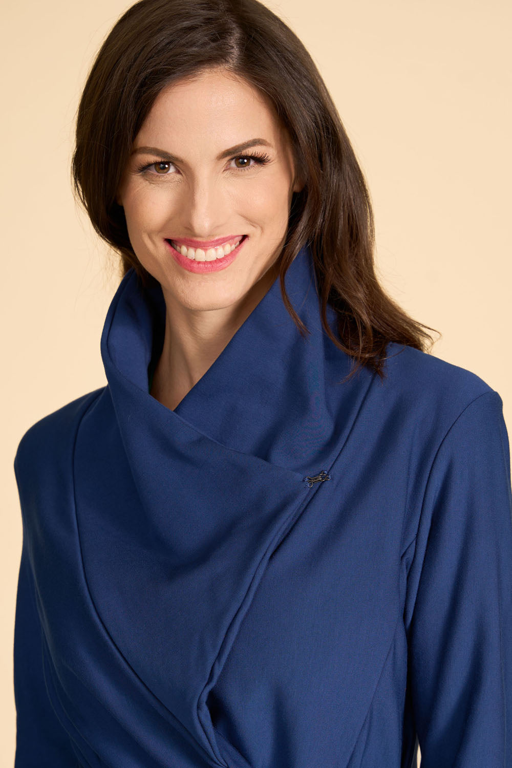 Women's Sustainable - Aspen Wrap Jacket - Eco Fleece – Anne Mulaire